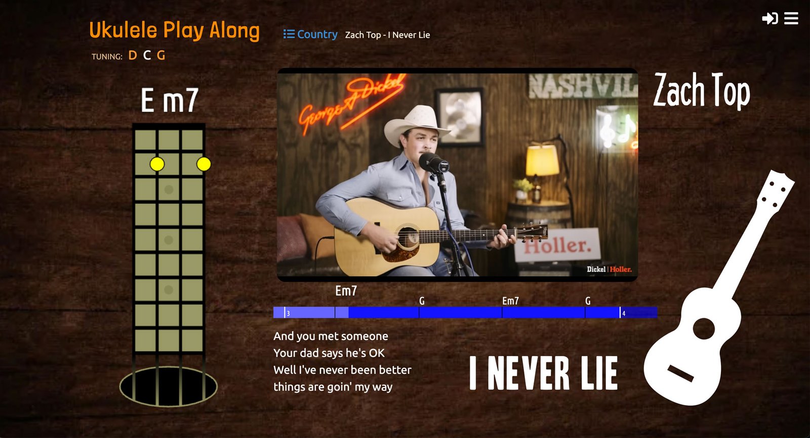 Ukulele Play Along-ALL SONGS-I Never Lie