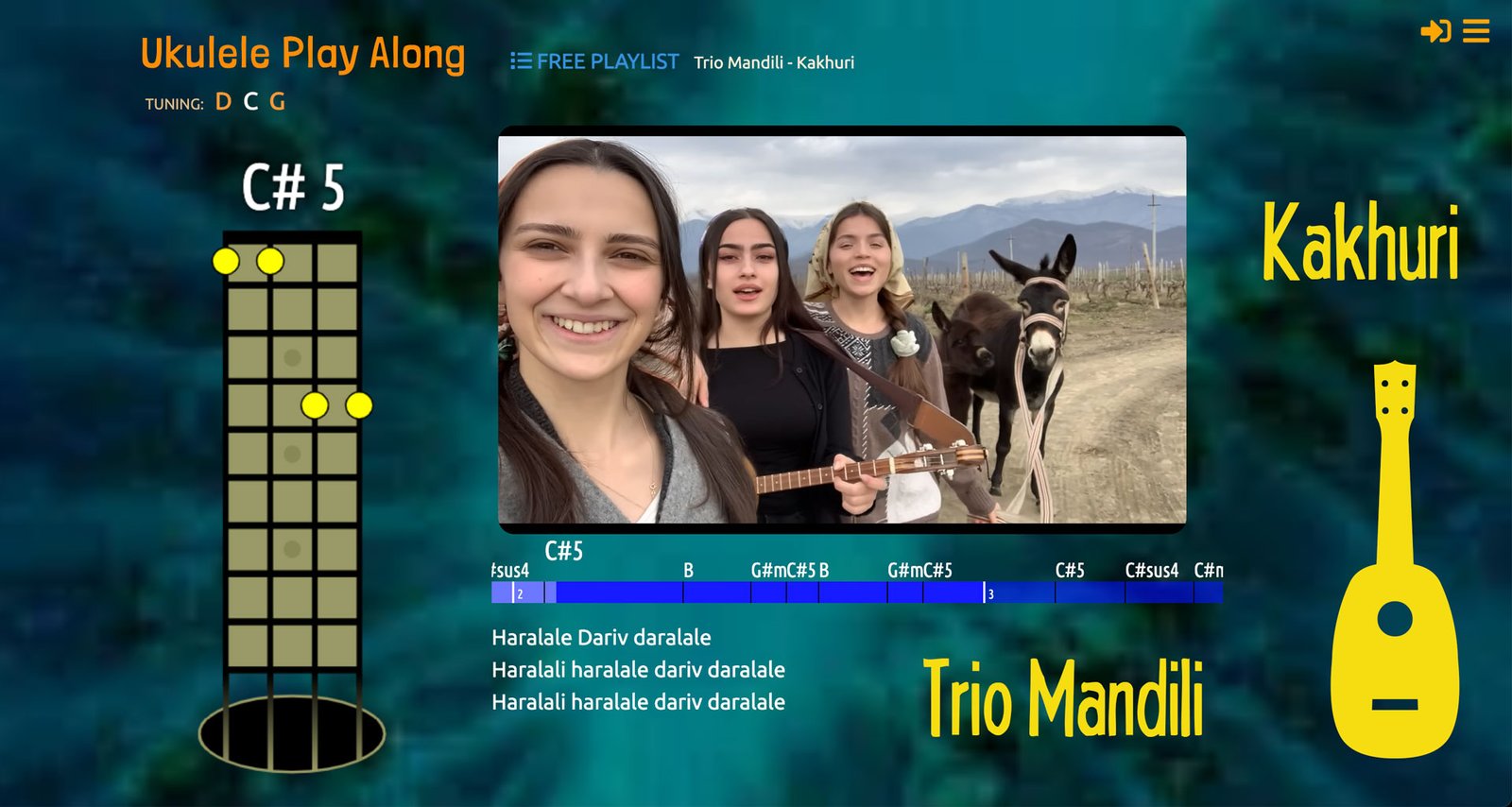 Ukulele Play Along-Folk-Kakhuri