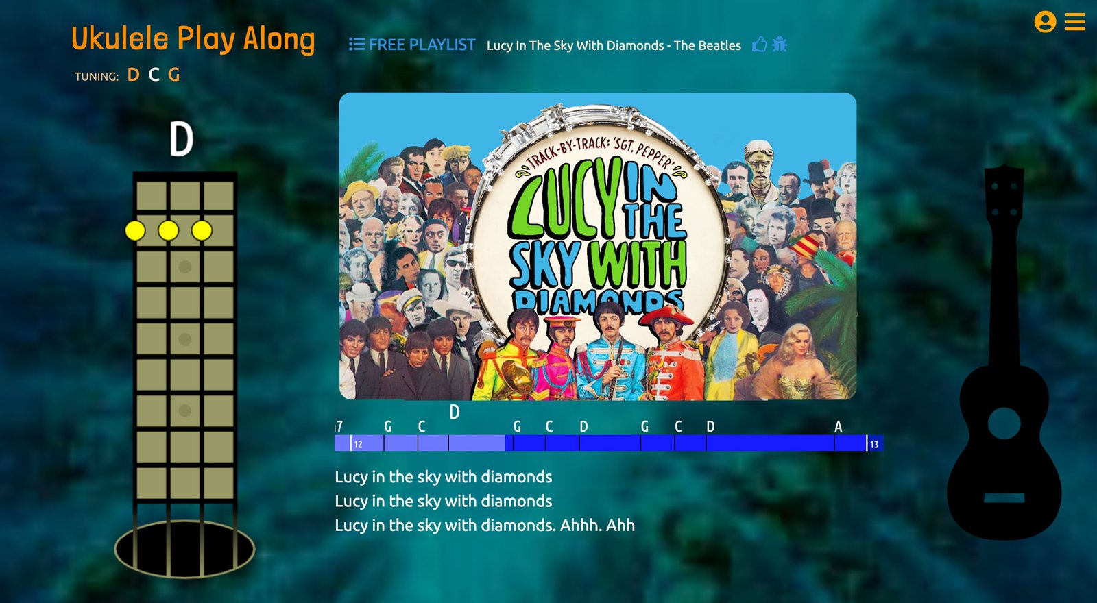 Ukulele Play Along-The Beatles-Lucy In The Sky With Diamonds